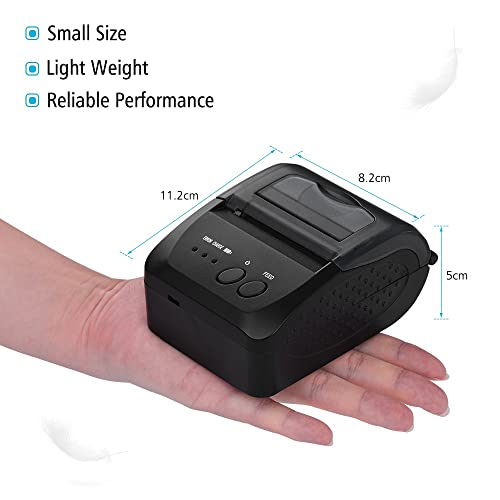 GAELOP DFHBFG Portable Mini Direct Thermal Printer Thermal POS Receipt Printer with 2000mAh Battery USB/BT Mobile Printer