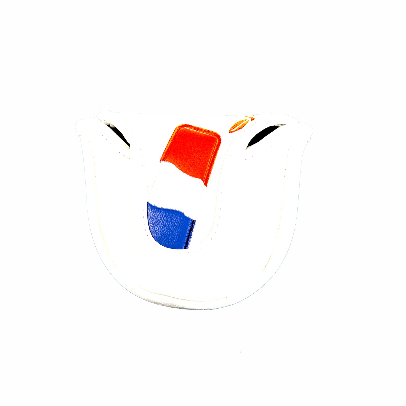 CMC Design Golf Mallet Head Cover - Bomb-it Golf Cover & Premium Faux Leather - Beautiful Design Elements & Soft Protective Lining β Great Fit for Driver & Golfer | White, Red & Blue