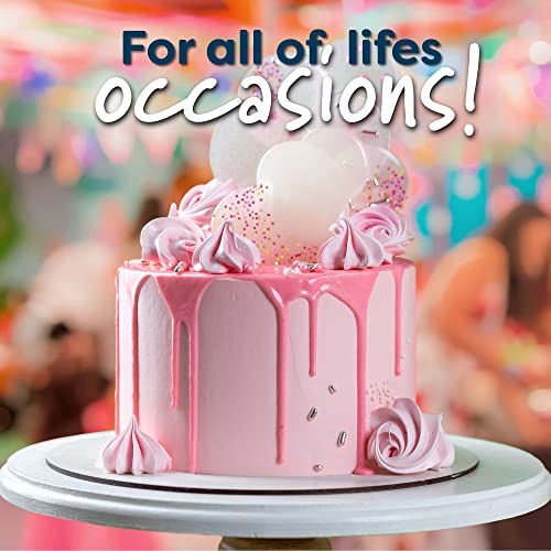 White Cake Boards Round | 25 Pack β 8 Inch | Cardboard Cake Rounds Circles | Disposable Cake Platter Board Base Tray | Cake Decorating Supplies | Cake Plate Accessories