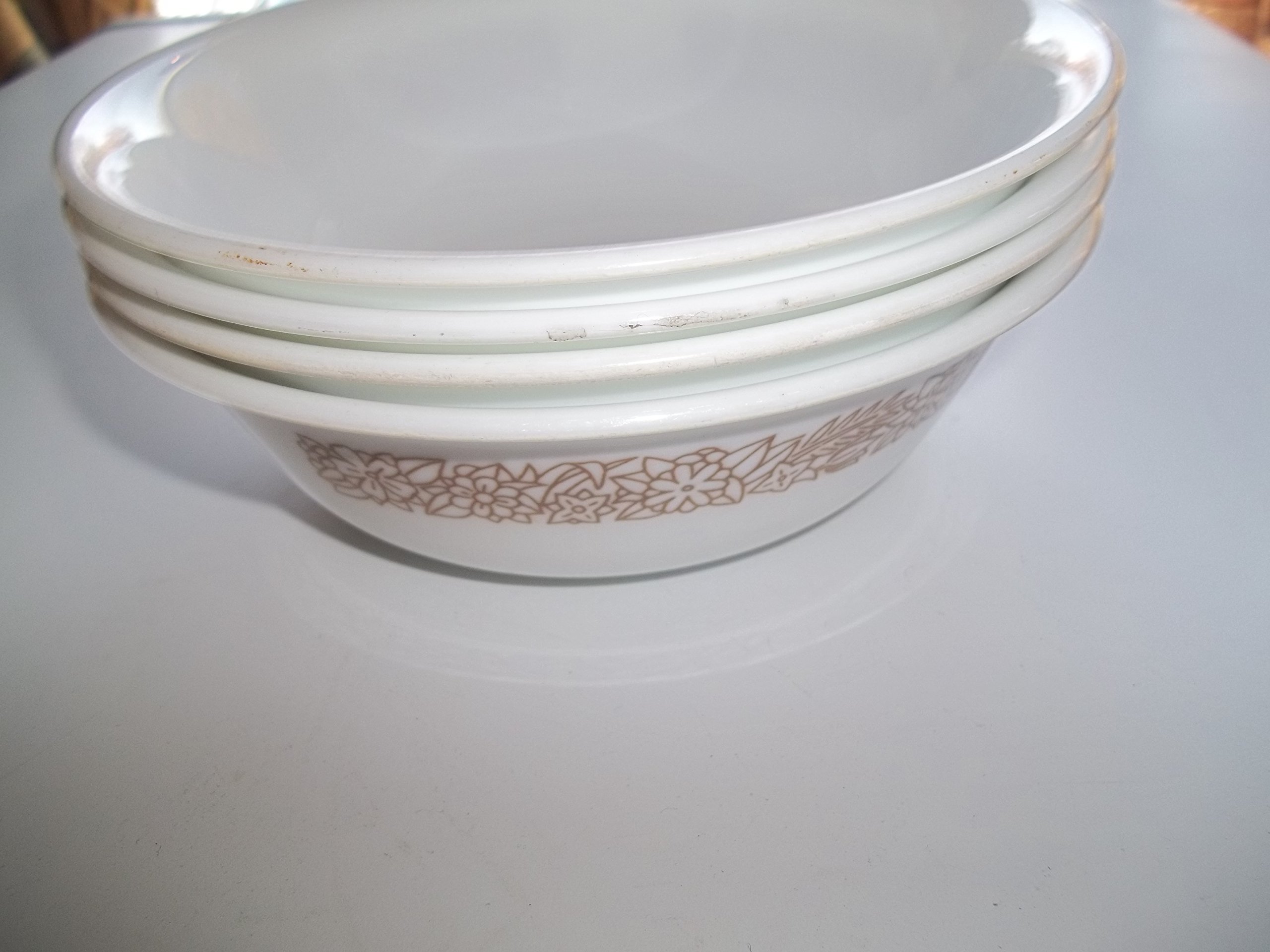Corning Corelle Woodland Brown Soup/Salad Bowl - 4 Bowls