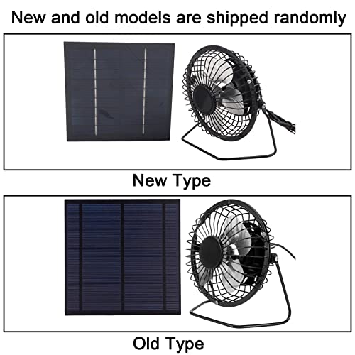 Hilitand 5W Mini Solar Panel with Portable Cooling Fan, Photovoltaic Solar Panel Set USB Desk Fan USB Powered Portable Fan