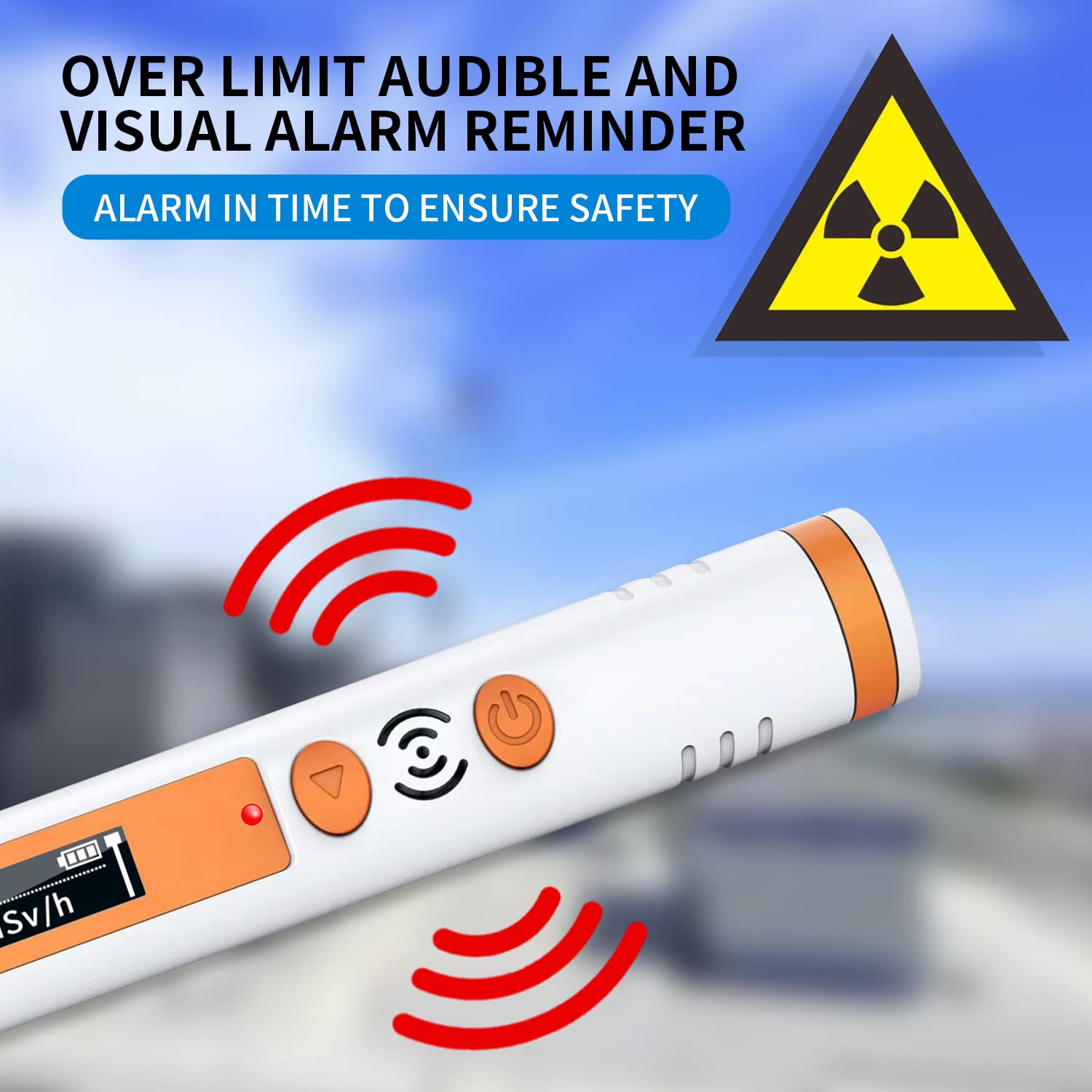 Geiger Counter Nuclear Radiation Detector,CHNADKS Upgraded d Personal Dosimeter,Beta Gamma X-ray Portable Handheld Radiation Monitor,Battery Powered (0.08uSv โ 50mSv)