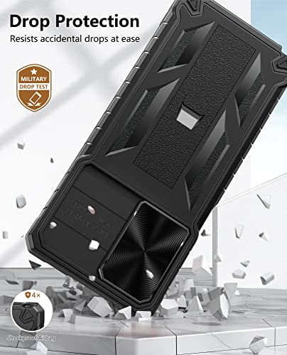 for Motorola Moto G-Stylus 4G-2022 Case: Military Grade Drop Proof Protective Rugged TPU Matte Shell | Thin Shockproof Durable Protection Tough Cell Phone Cover with Built-in Kickstand (NOT 5G)