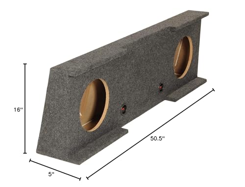 QPower Crew Cab 2007-2013 Underseat Dual 12" Subwoofer Box