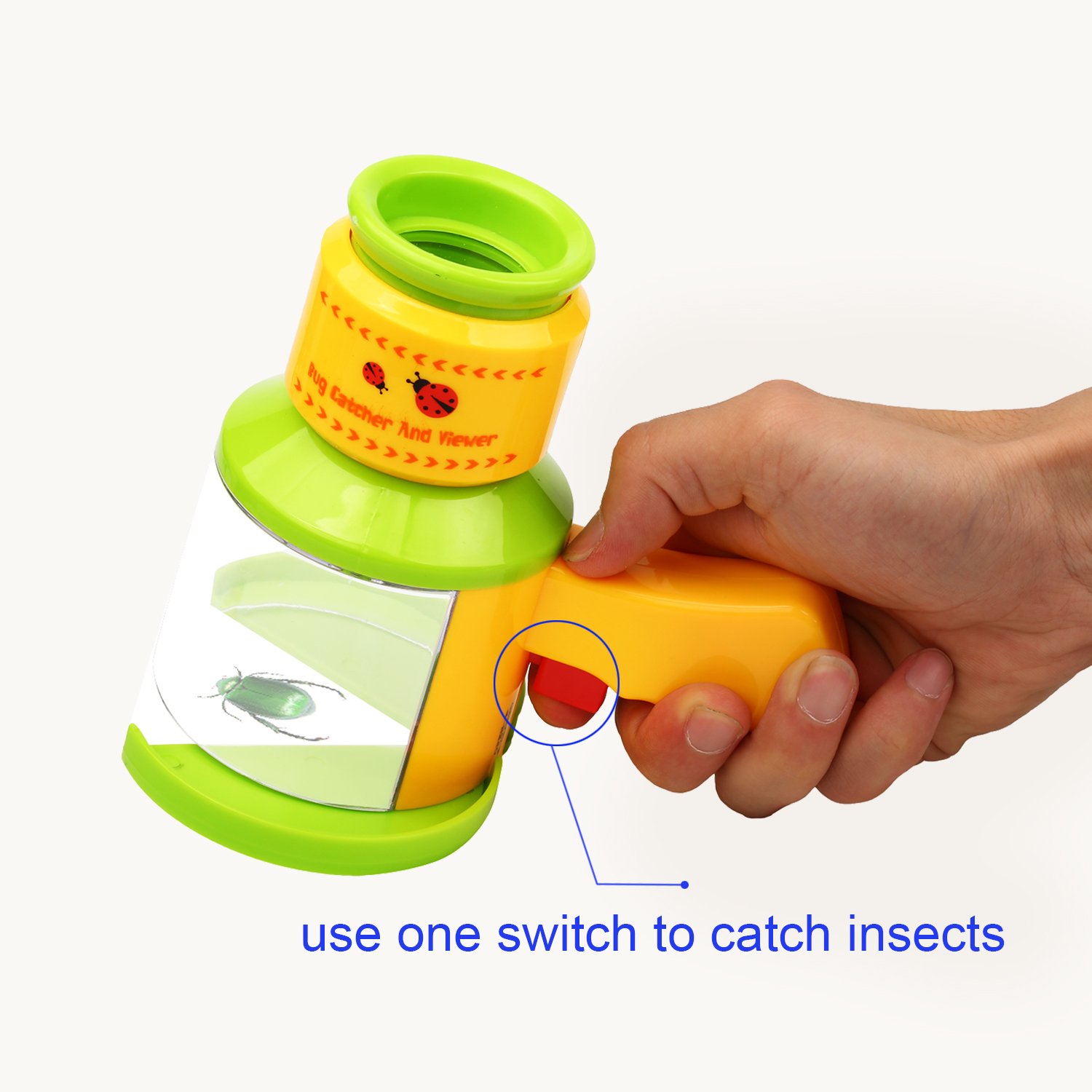 QuadPro Bug Catcher Kit for Kids - 2 Sets, Bug Catching Kit Includes Butterfly Net, Tweezers, Insect Clamp, Magnifying Glass & Learning Cards, Outdoor Toys for Children Ages 3-8 (Classic Edition)