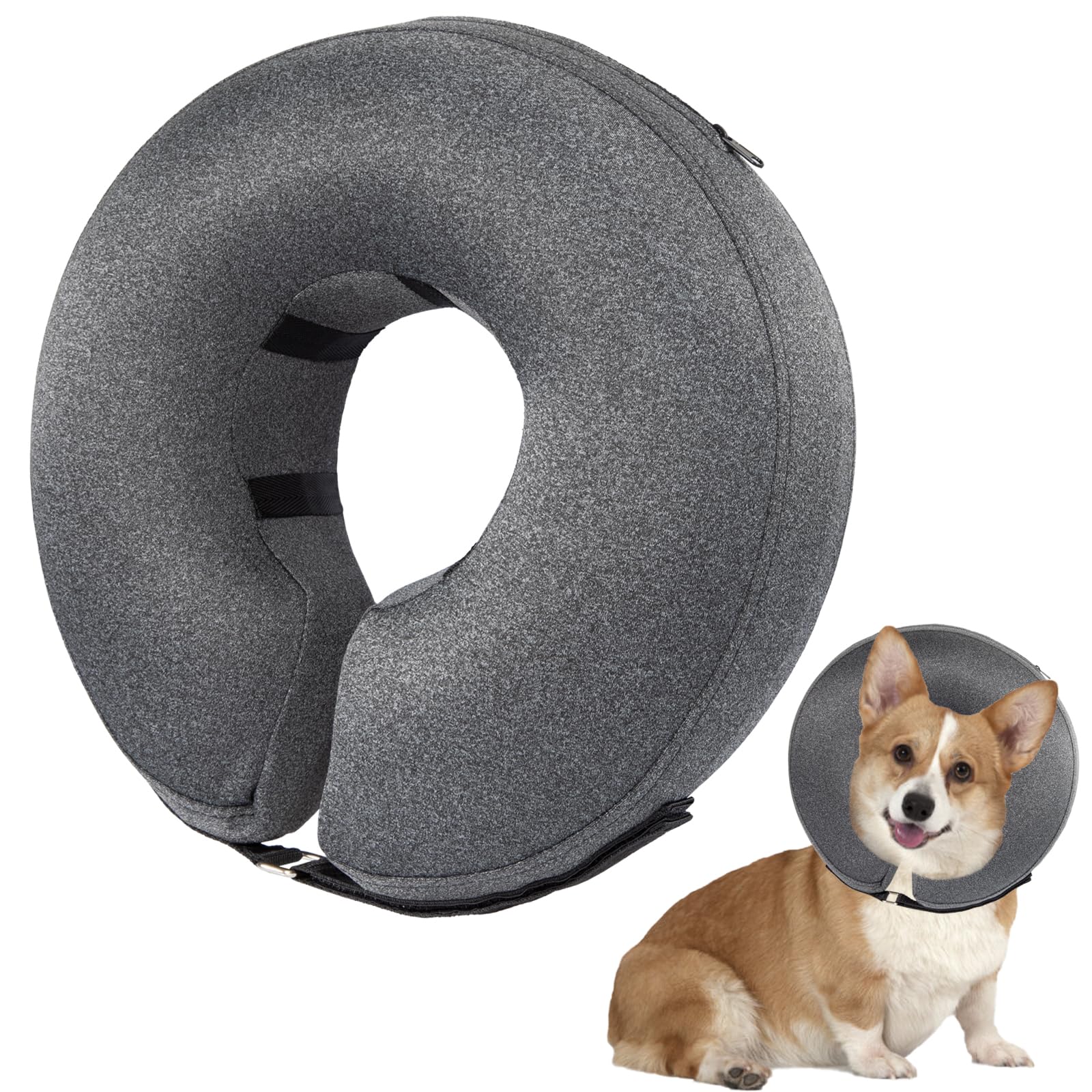 GREMCADA Dog Cone Collar, Gray,M-3