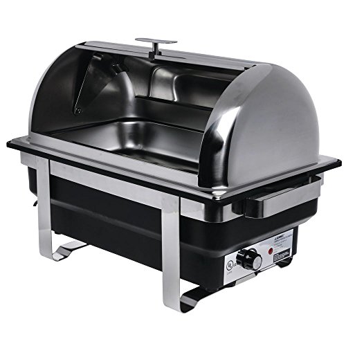 Electric Water Pan Full Size Black Metal - 22 1/2"L x 13 1/2"W x 7 3/8"H