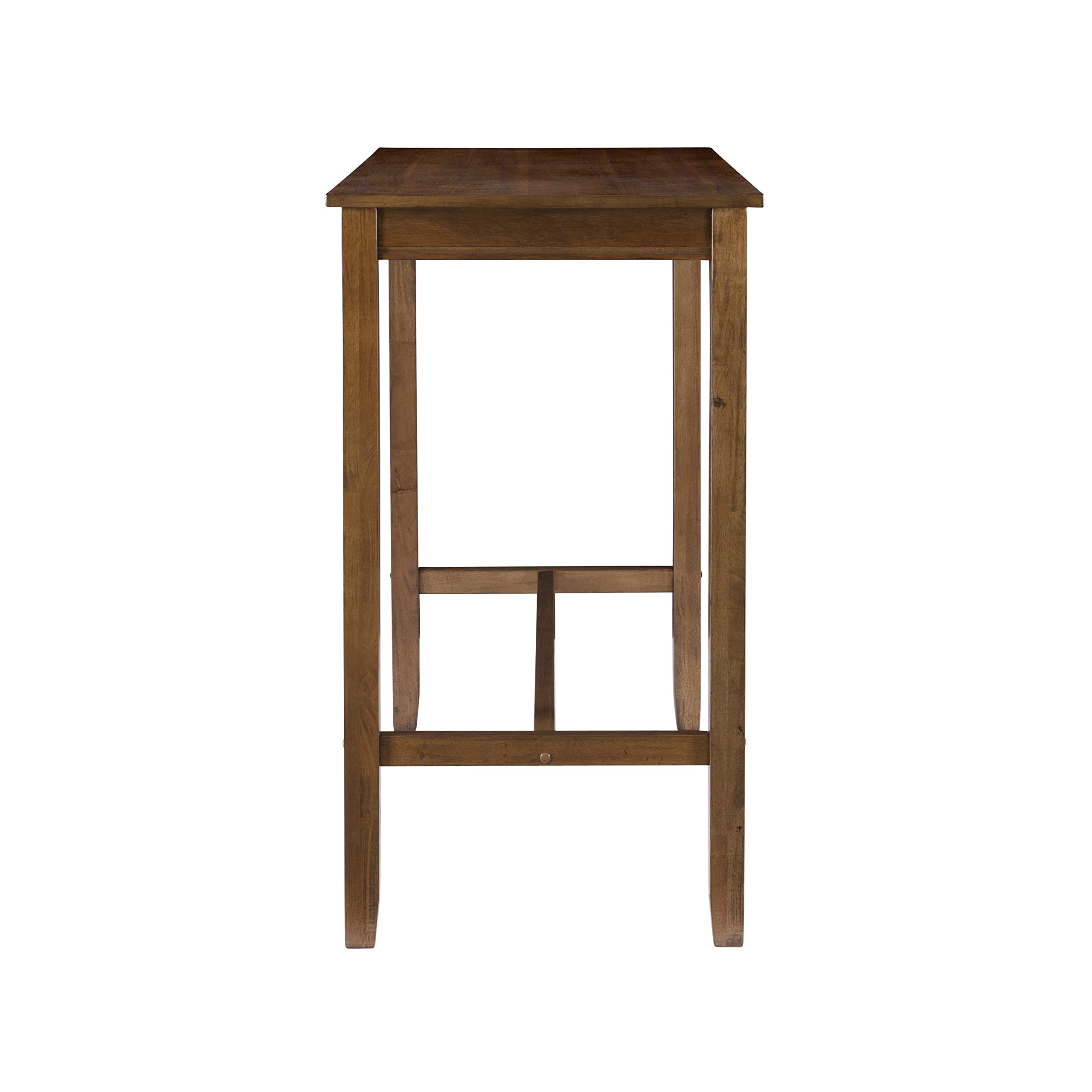 Linon 42 inch Height Pub Claridge Table, Rustic Brown Bar