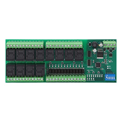 Electrical Relay Module, 12 Optically Isolated Input 12 Channel 64 Devices Parallel Relay Board for Circuit (24V)