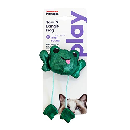 Catstages Toss 'N Dangle Frog Catnip Cat Toy