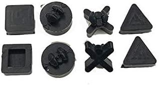 Replacement Bottom Rubber Feet Pads Kit Cover Set for PS4 Pro Console Housing Case Black