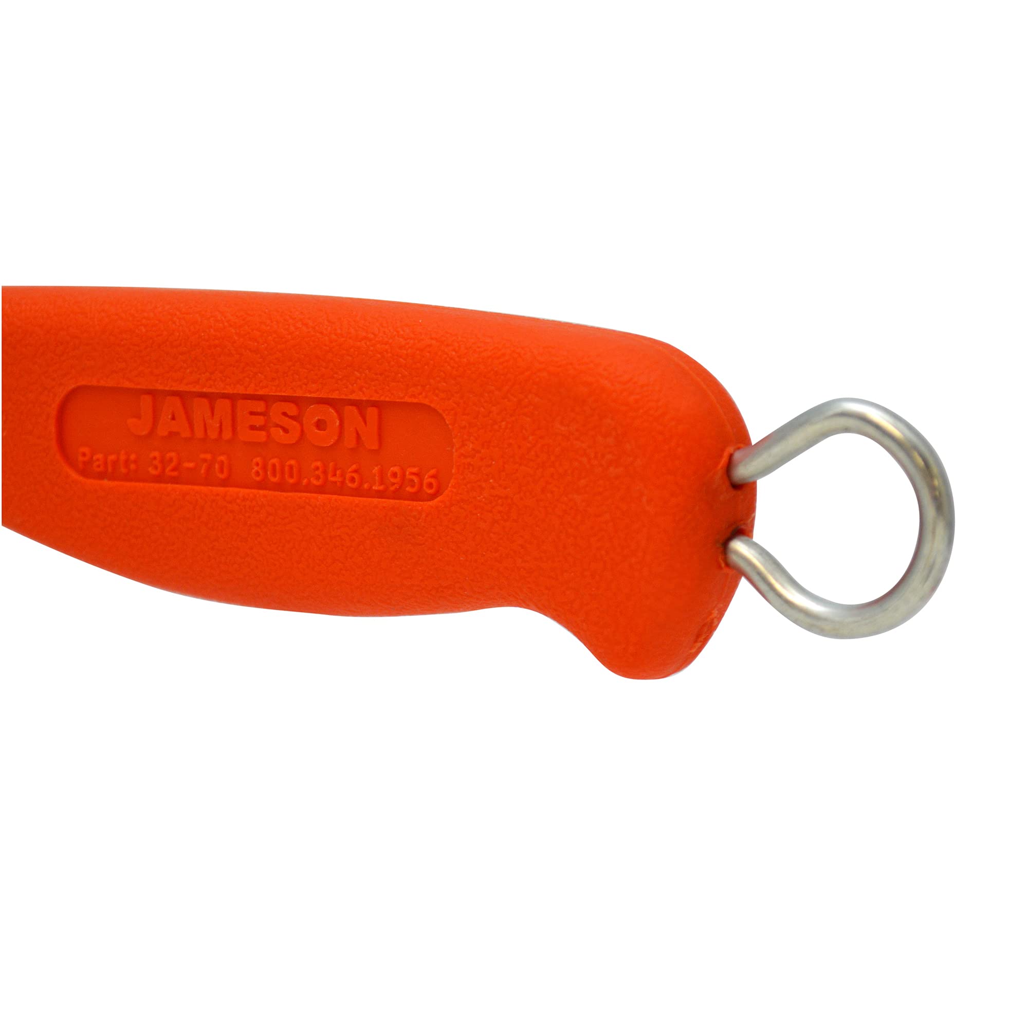 Jameson 32-70-O-2PK Hawkbill Cable Splicer Skinning Knife with Orange Handle 2-Pack