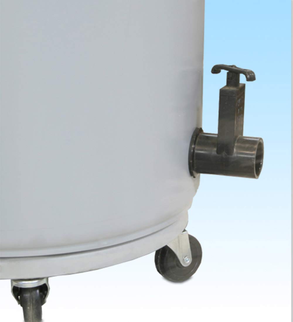 JANILINK 44 Gal Trash Barrel w/Water Release Valve