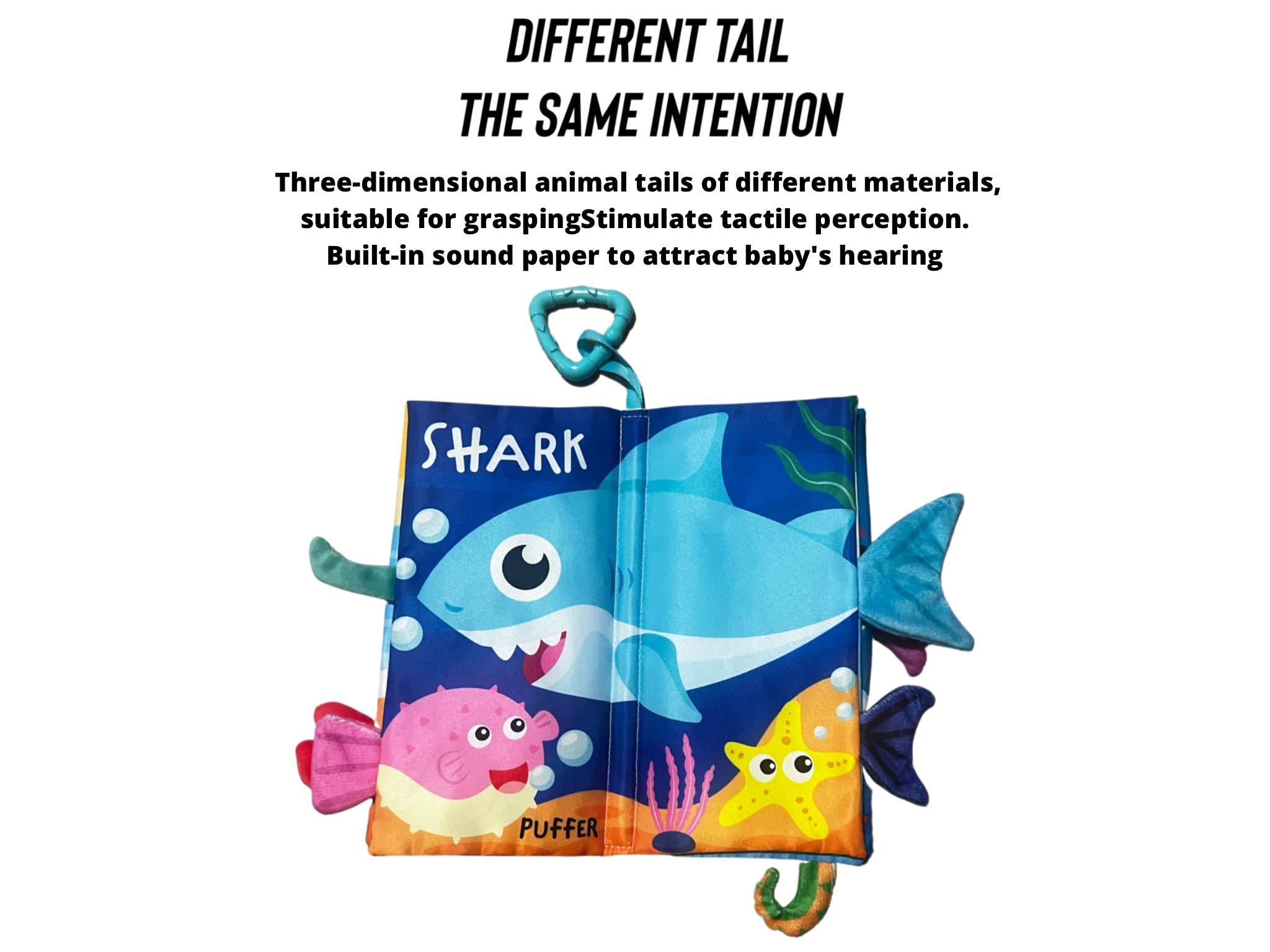 Cloth Books for Babies, Sensory Tactile Books for Babies and Toddlers, Early Interactive Development Toys for Boys and Girls