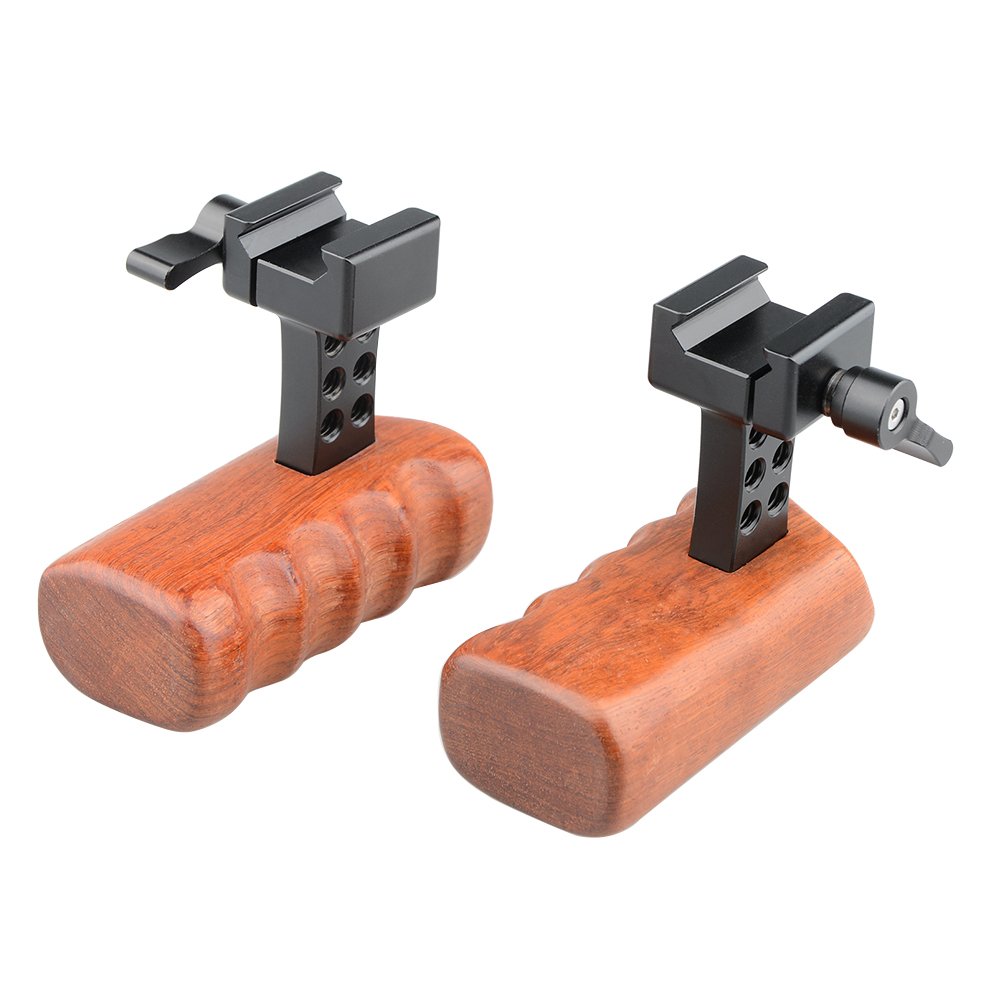 CAMVATE DSLR Wood Wooden NATO Handle Grip (A Pair) - 1660