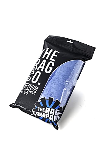 The Rag Company - Eagle Edgeless 500 (4-Pack) Professional Korean 70/30 Blend Super Plush Microfiber Detailing Towels, 500GSM, 16in x 16in, Blue