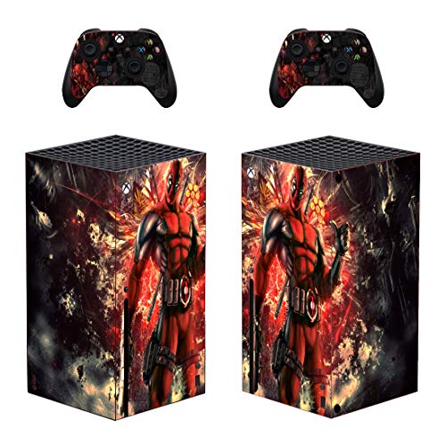 Super Hero Decals Stickers Full Set Faceplate Skin for X-box-One-Series X Protection Kit by KAJAL MANI