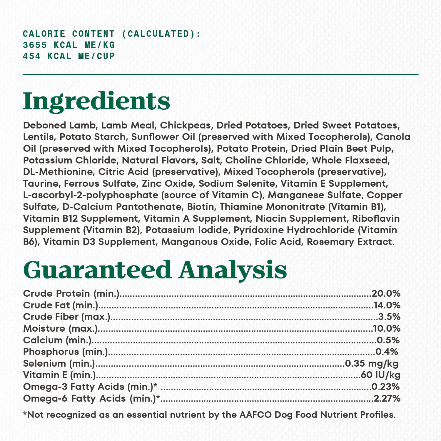 NUTRO Limited Ingredient Diet Small Bites Adult Dry Dog Food Lamb & Sweet Potato Dog Kibble, 22 lb. Bag