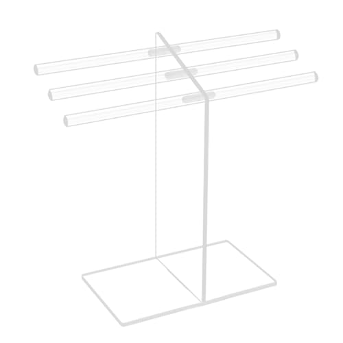 Generic Hand Towel Holder Clear Standing Acrylic Bathroom Organizer for Kitchen, 40cmx29cmx15cm