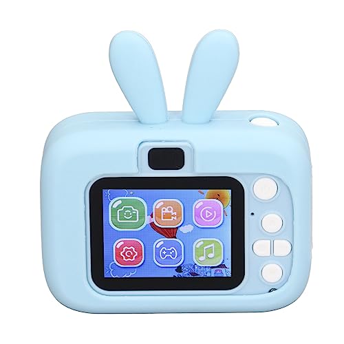 Children Digital Camera 20MP 400mAh 1080P USB 2in Color Display Automatic Focusing Kid Student Digital Camera Games Kids Electronics Personal Video Players Accessories (Blue) Ele