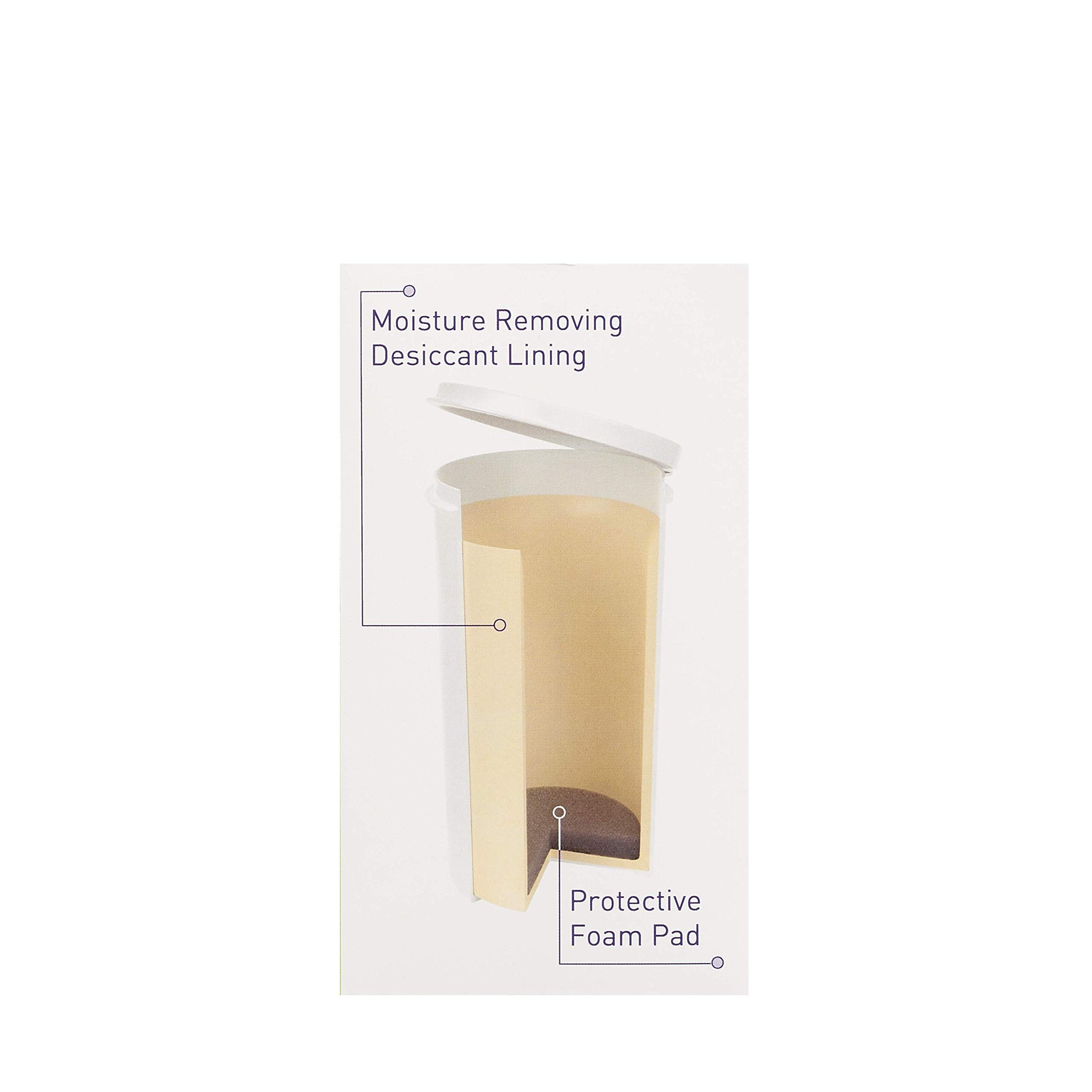 EZY DOSE Dehumidifier for Hearing Aid Cleaning, Small Container for Home or Travel, Easy to Use, Everyday Cleaner, Protection Against Moisture and Sweat, BPA Free