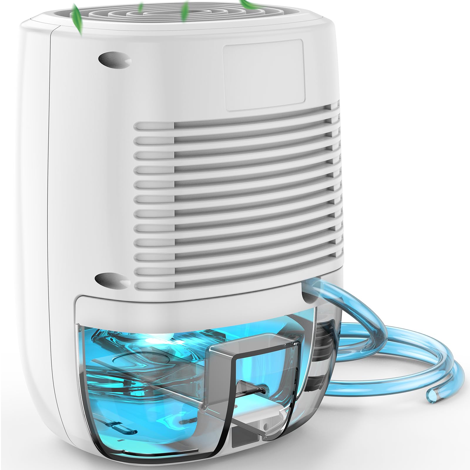 Dehumidifiers for Home, Small Dehumidifiers with Drain Hose(30OZ),(260 sq ft) Dehumidifier for Room, Auto Shut Off, 30dB Ultra Quiet, Dehumidifiers for Bathroom, Basement,RV,Bedroom