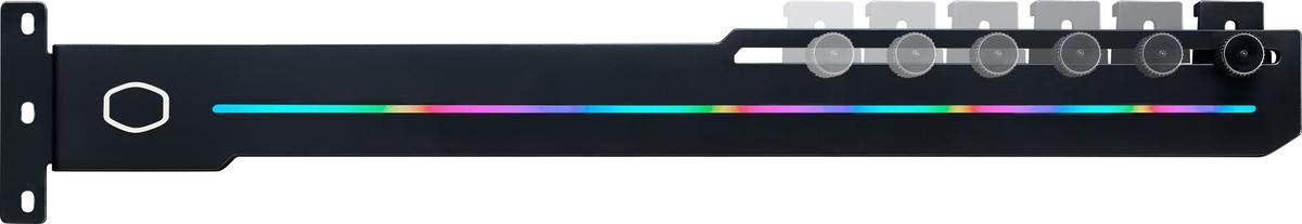 Cooler Master ELV8 Addressable RGB Vertical Universal Graphic Card Holder, Built-in ARGB Strip, Adjustable Length & Height Support (MAZ-IMGB-N30NA-R1) Black