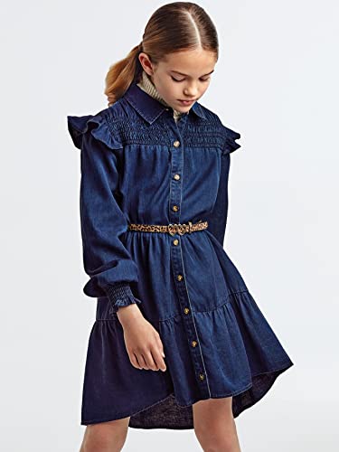 Mayoral 12-07943-071 - Jean Dress for Girls 18 Years Dark