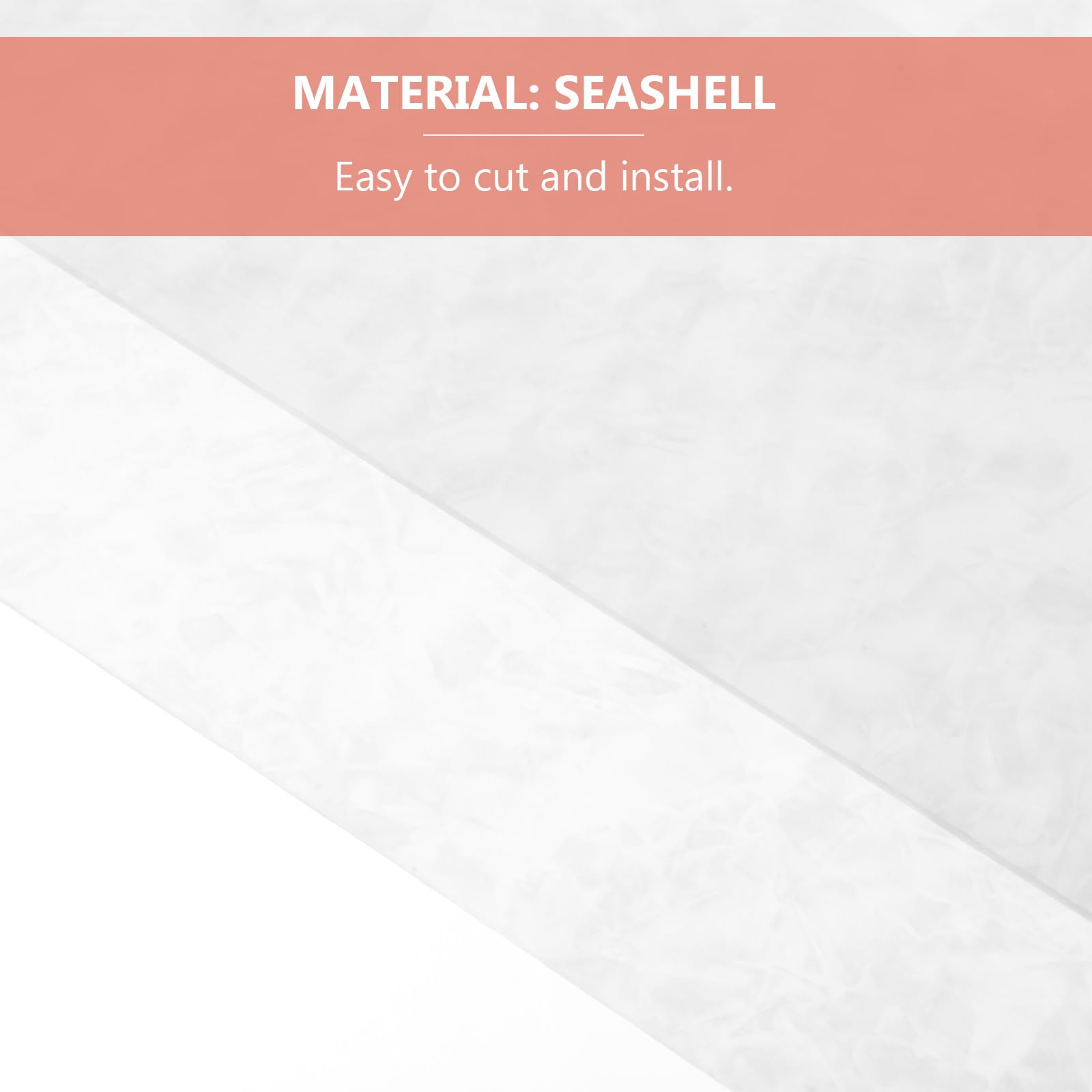 SUPVOX 2pcs Inlay Material White Mother of Pearl Shell Blanks Sheet Rectangle Inlay Material for Guitar
