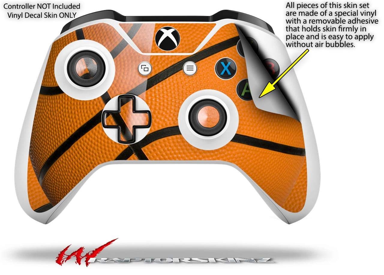 WraptorSkinz Decal Vinyl Skin Wrap compatible with XBOX One S/X Controller - Basketball (CONTROLLER NOT INCLUDED)