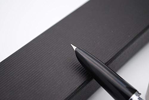 JINHAO 51A Wooden Fountain Pen Steel Cap (Ebony Wood, Extra Fine Nib 0.38mm)