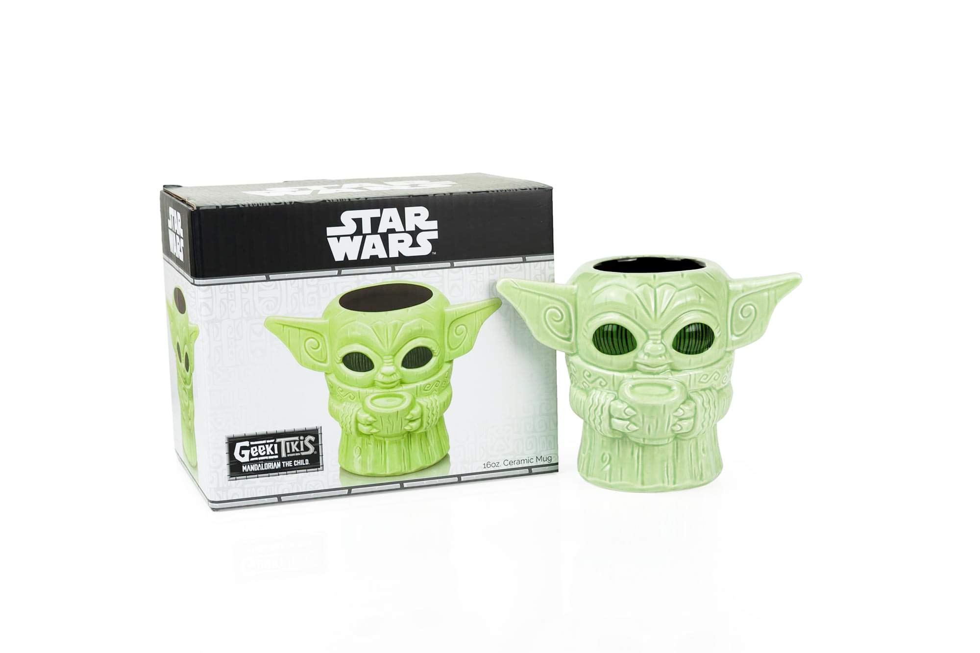 Geeki Tikis Star Wars: The Mandalorian The Child Baby Yoda Mug | 16 Ounces