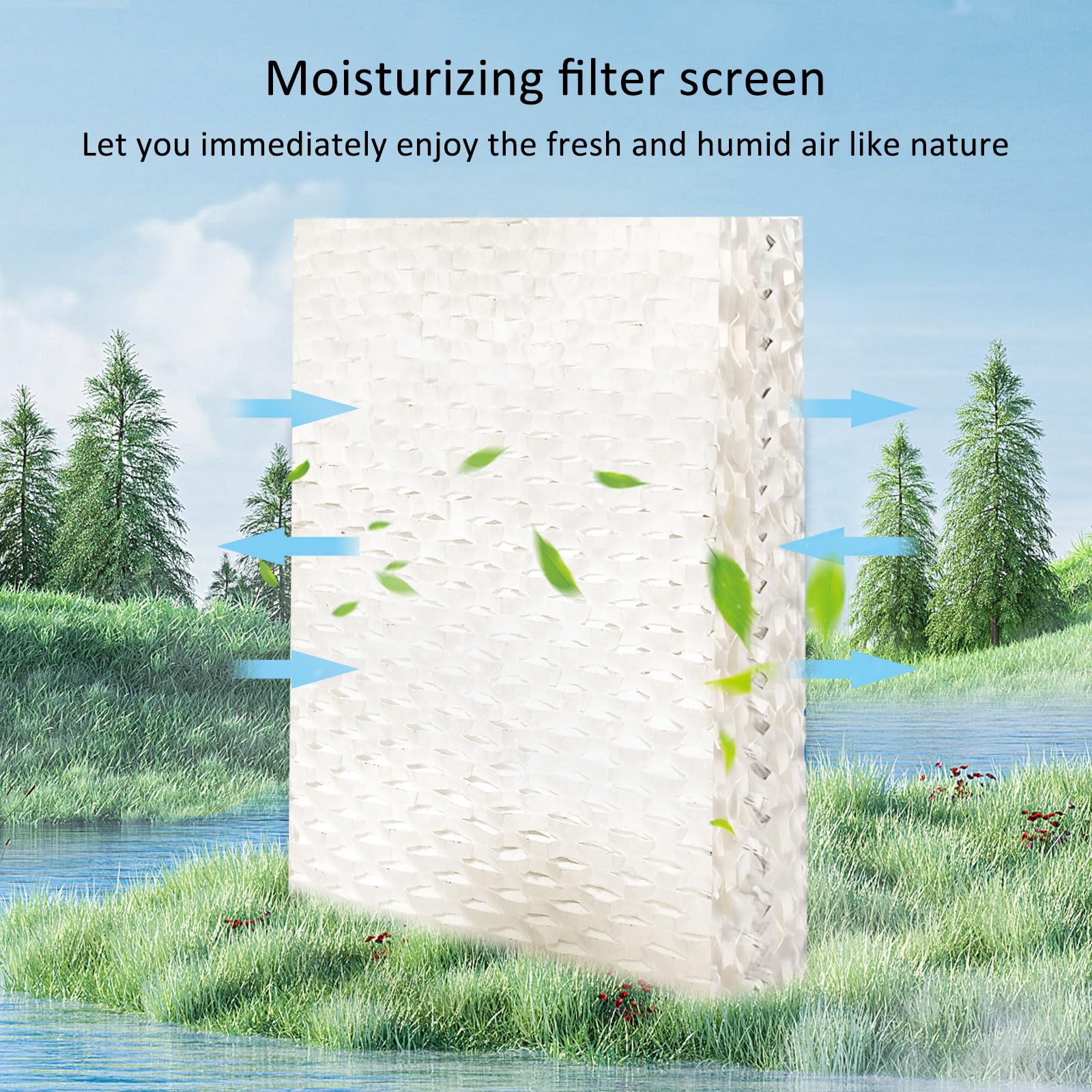 HNRLOY Wf813 Humidifier Filter Replacement for Equate Relion Rcm-832 Eqwf813 Pcwf813 Rwf813 Eq-2119-Ul Wick Cool Equate Humidifier Filters Replacement (6 Pack)