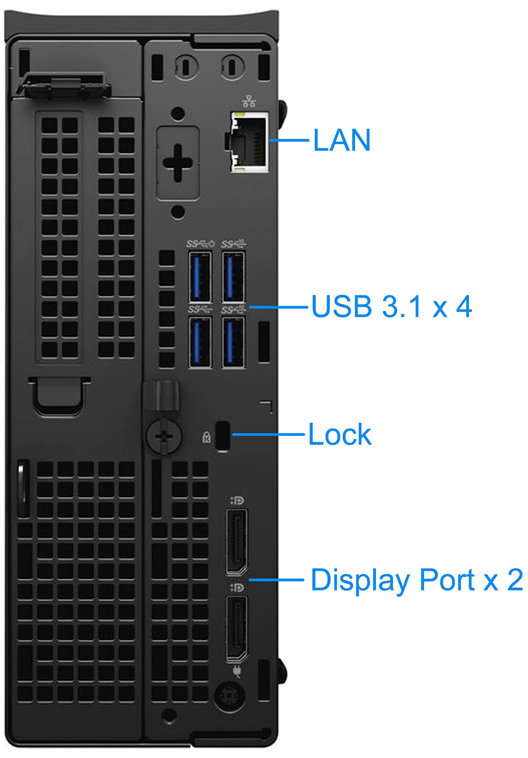 Dell Precision 3240 Desktop Workstation – Intel i7-10700 - 32GB RAM 1TB NVMe SSD, Intel UHD 630 Graphics, DisplayPort, HDMI, USB Type-C, AC Wi-Fi, Bluetooth - Windows 10 Pro