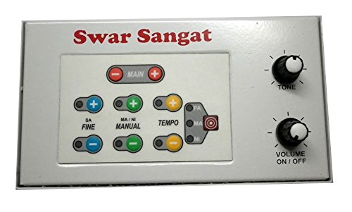SWAR-SANGAT FULL METAL BODY INDIAN DIGITAL TANPURA RAAGINI RANJANI DRONE WITH CLASSIC KNOB CONTROLS. USA POWER ZONE