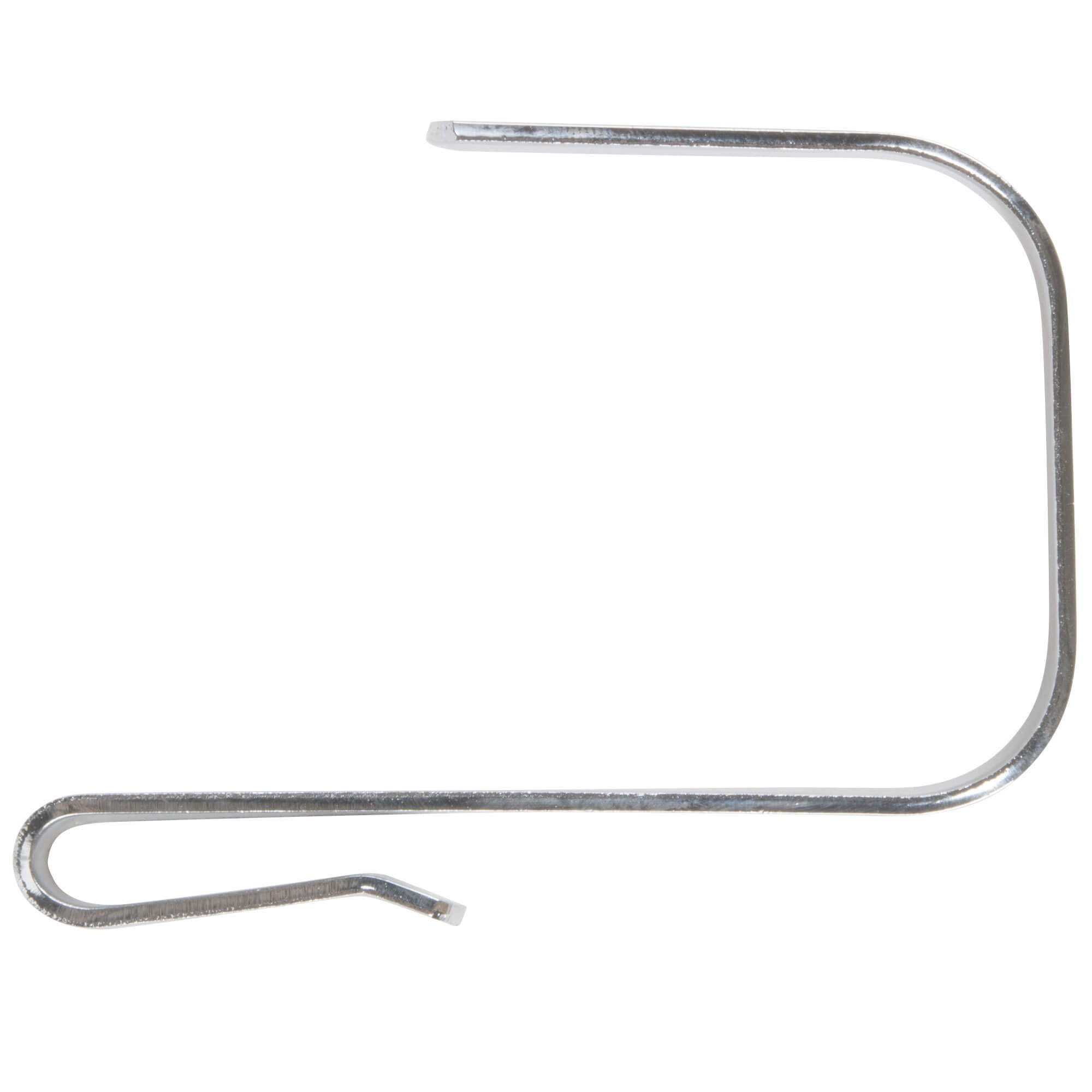 Omega Large Chrome Double Snap-On J-Hook for Wire Shelving