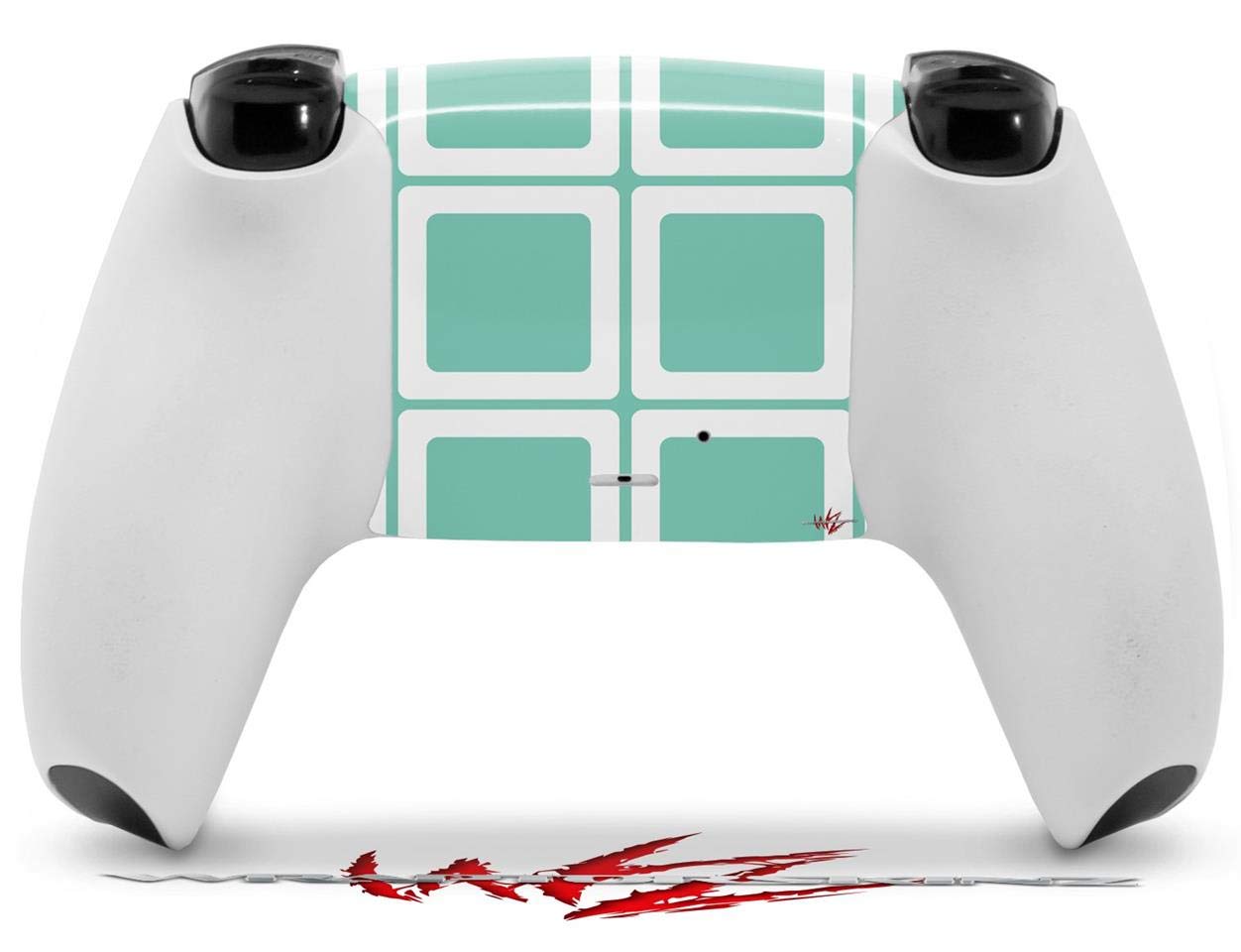 WraptorSkinz Skin Wrap compatible with Sony PS5 DualSense Controller Squared Seafoam Green (CONTROLLER NOT INCLUDED)