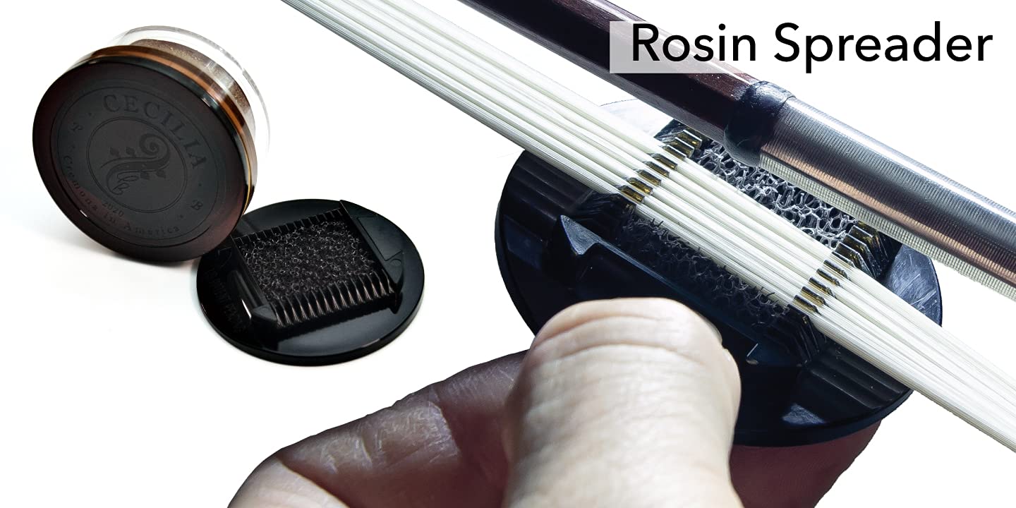 CECILIA ‘Signature Formula’ Rosin for Viola, Rosin Specially Formulated Viola Rosin for Viola Bows (New ‘Liquid Form Blending Method’) with Included Rosin Spreader (Full Cake)