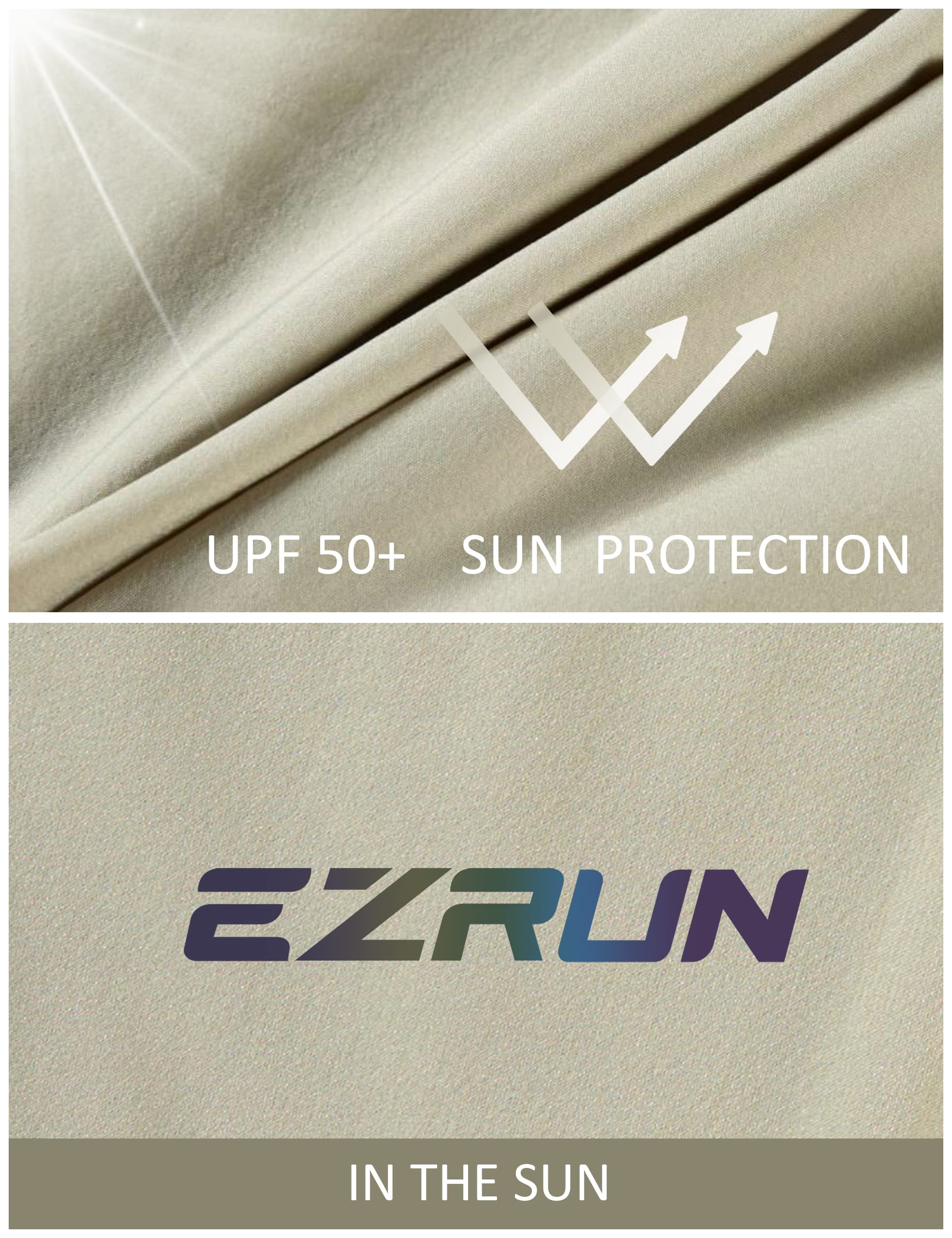 EZRUN Men's Hiking Cargo Shorts Quick Dry Golf Outdoor Work Tactical Shorts with Multi Pocket for Fishing Travel