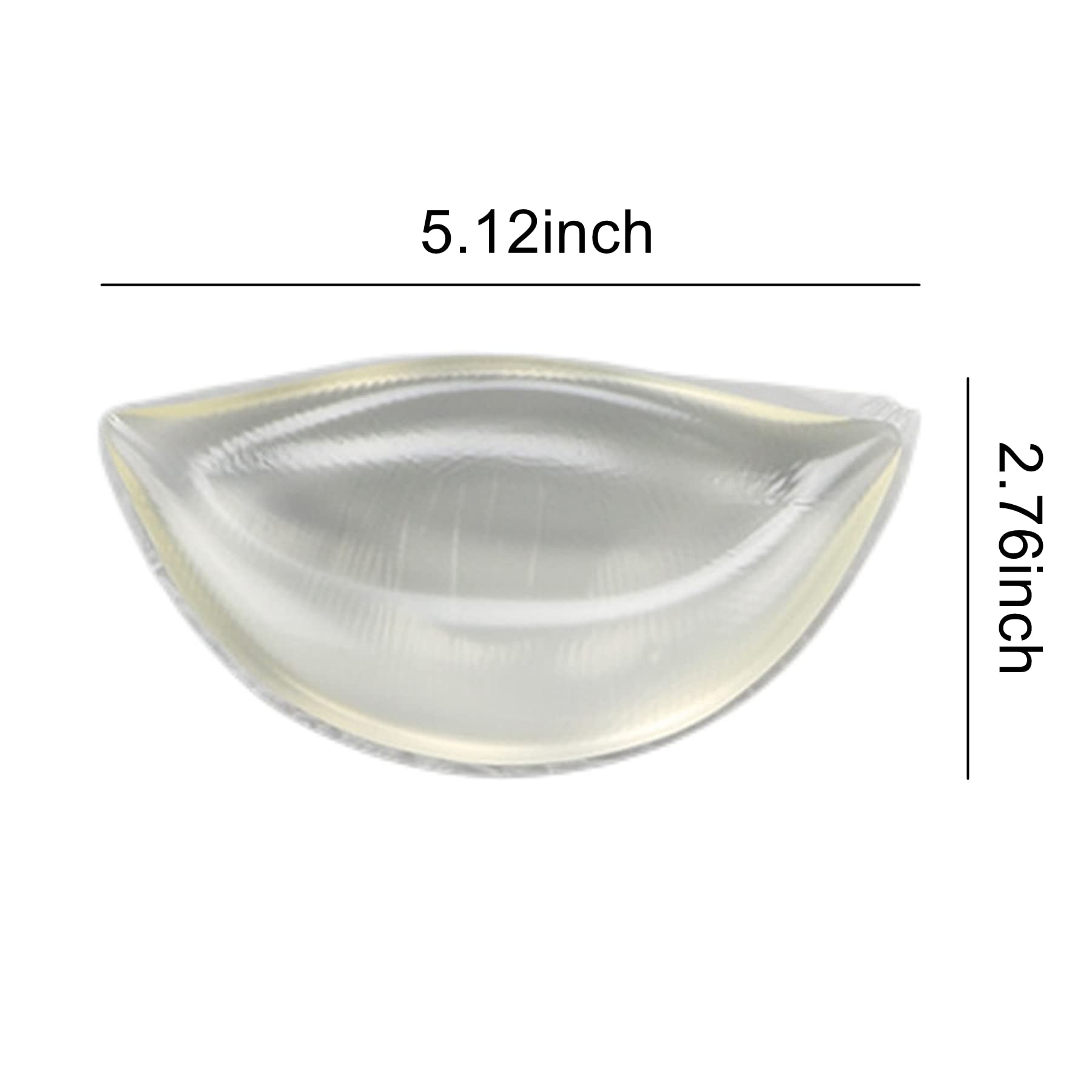 Conolu Clear Silicone Bra Inserts - Triangle Gel Breast Inserts Enhancers Waterproof Push Up Pads Bra for Bikini Swimsuit