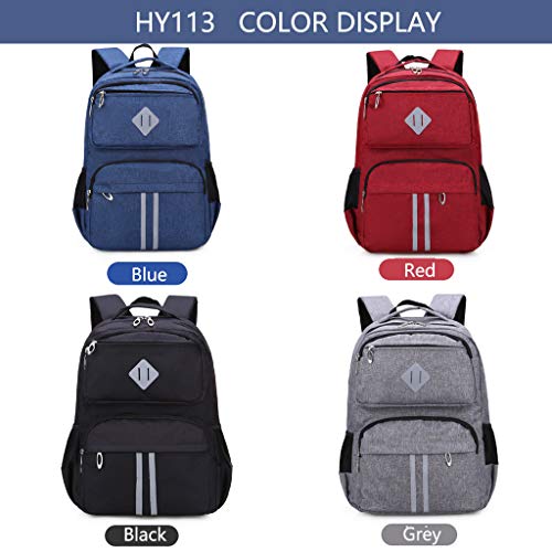 HOPYOCK® Kids Backpacks for Boys,Multi-Pocket Primary and Middle School Bookbags for Boys with Reflective Design,Fit for 6-16 Years Old
