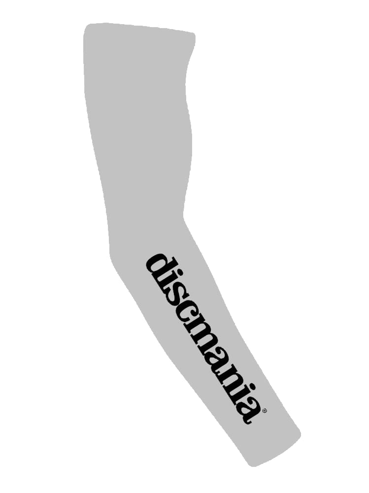 Discmania Compression Sleeve Bar Logo – Disc Golf Compression Large/X-Large Sleeve Set of 2 (Pair of Sleeves) Ultra Tight Compression Sleeve Set (Grey)