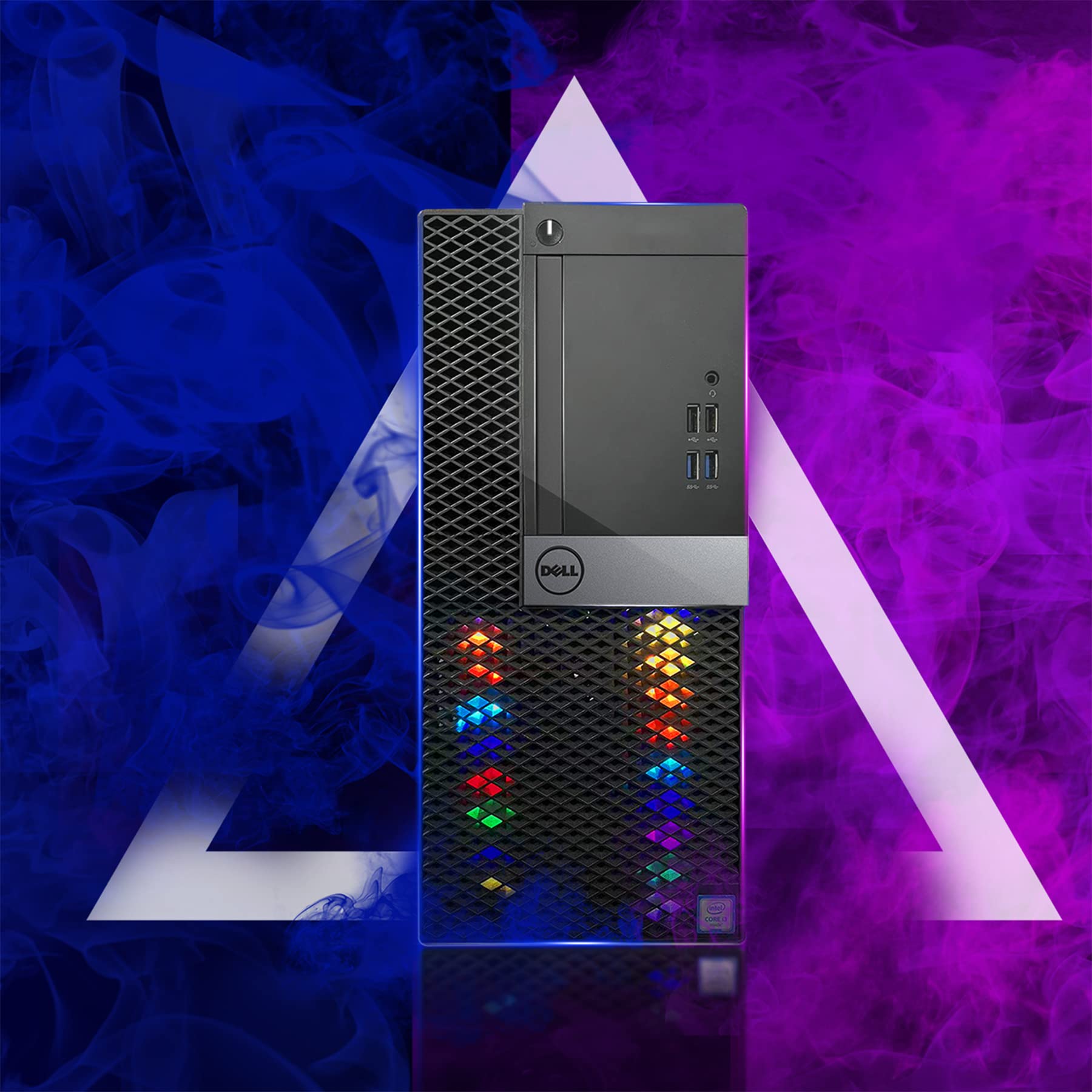 Dell RGB Gaming Desktop PC, Intel Quad I5 up to 3.6GHz, GeForce GTX 1660 Super 6G GDDR6, 16GB RAM, 128G SSD + 2TB, WiFi & Bluetooth, RGB Keyboard & Mouse, Win 10 Pro (Renewed)