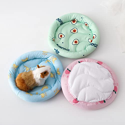 Summer Cooling Mat for Bird - Soft Round Breathable Summer Ice Pad Cushion with Waterproof Cover Non-Slip Back for Parrot Parakeet Macaw Cockatiels Conure Lovebird, Match with Cage