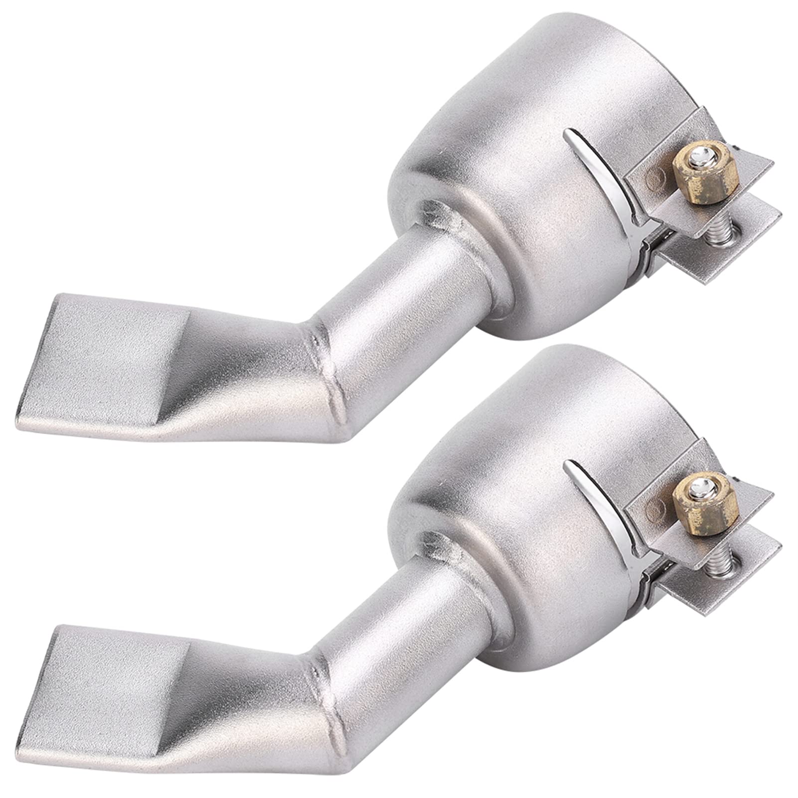GOTOTOP Pack of 2 Welding Gun Nozzle Flat 120 Degree Heat Gun Welding Nozzle Stainless Steel for Most Brand Plastic Welder Gun