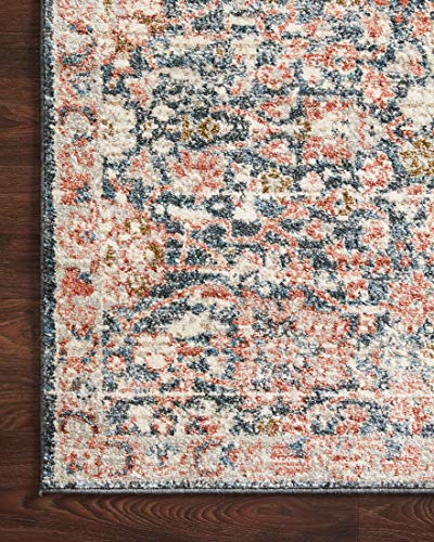 Loloi II Saban Navy/Rust 7'-10" x 10' Area Rug
