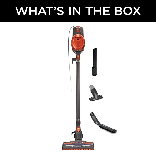 Shark HV301 Rocket Ultra-Light Corded Bagless Vacuum for Carpet and Hard Floor Cleaning with Swivel Steering, Gray/Orange