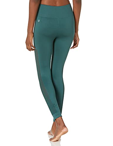 Core 10 Women's Seamless High-Waist 7/8 Crop Yoga Legging, Pine, Small