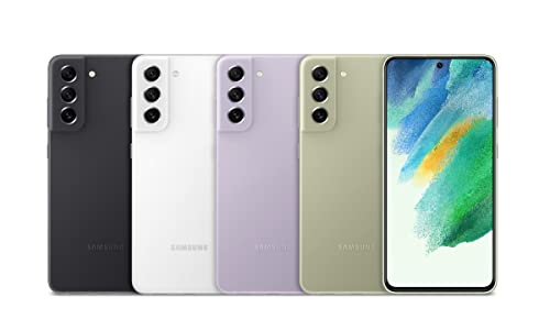 SAMSUNG Galaxy S21 FE 5G Cell Phone, Factory Unlocked Android Smartphone, 128GB, 120Hz Display Screen, Pro Grade Camera, All Day Intelligent Battery, US Version, 2022, Olive