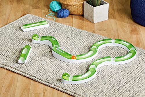Catit Senses 2.0 Super Circuit Interactive Cat Toy - 12-Piece Closed-Track Ball Toy for All Breed Sizes